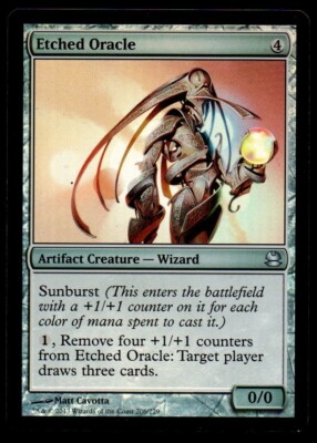 MRM ENGLISH FOIL Etched Oracle - Oracle grav MTG Magic | eBay