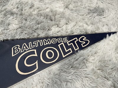 Baltimore Colts Pennant Vintage Flag Full Size 30" NFL Collectors Rare ...