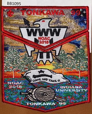 Boy Scout OA Flap Set 2018 NOAC Tonkawa Lodge 99 | eBay