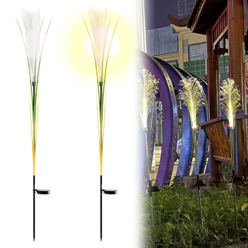 43" L 1*Solar Reed LED Light Garden Stake Lamp Outdoor Landscape Yard ...