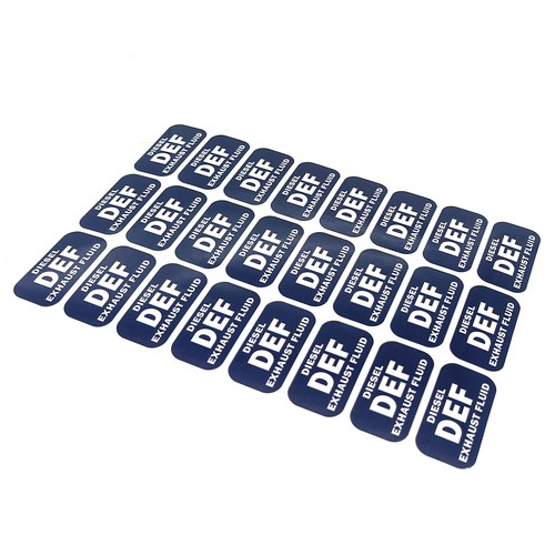 24X 1x2 inch DEF Diesel Exhaust Fluid Sticker (bio fuel car station ...