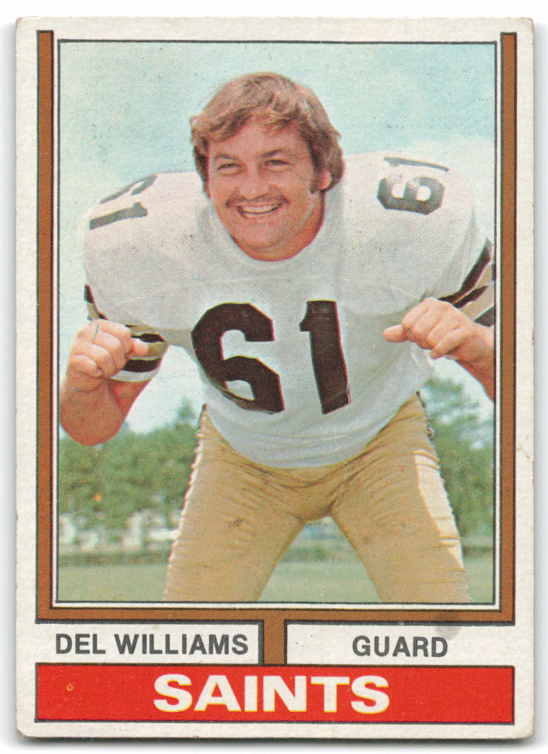 1974 Topps #42 Del Williams New Orleans Saints ** Creased **3AR | eBay