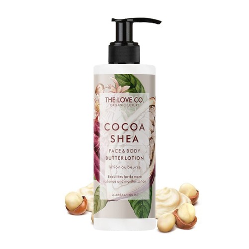 THE LOVE CO. Cocoa Butter Body Lotion For Dri Skin For Women & Men ...