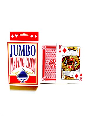 Jumbo Playing Cards Large Poker Playing Card Deck 3 1/2 Inch x 5 1/4 ...