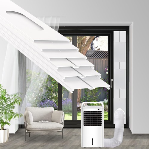 NWESTUN Portable AC Sliding Door Vent Kit 90in Max Length 5.1in ...