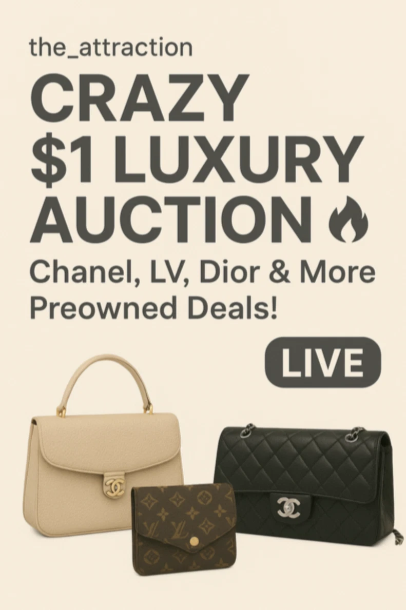 🔥CRAZY $1 LUXURY AUCTION 🔥 Chanel, LV, Dior & More - eBay Live