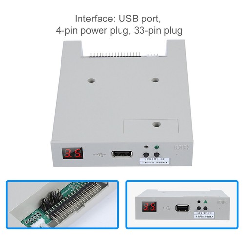 SFR1M2-FU 1.2MB USB SSD Floppy Drive Emulator Plug and Play for Flat ...