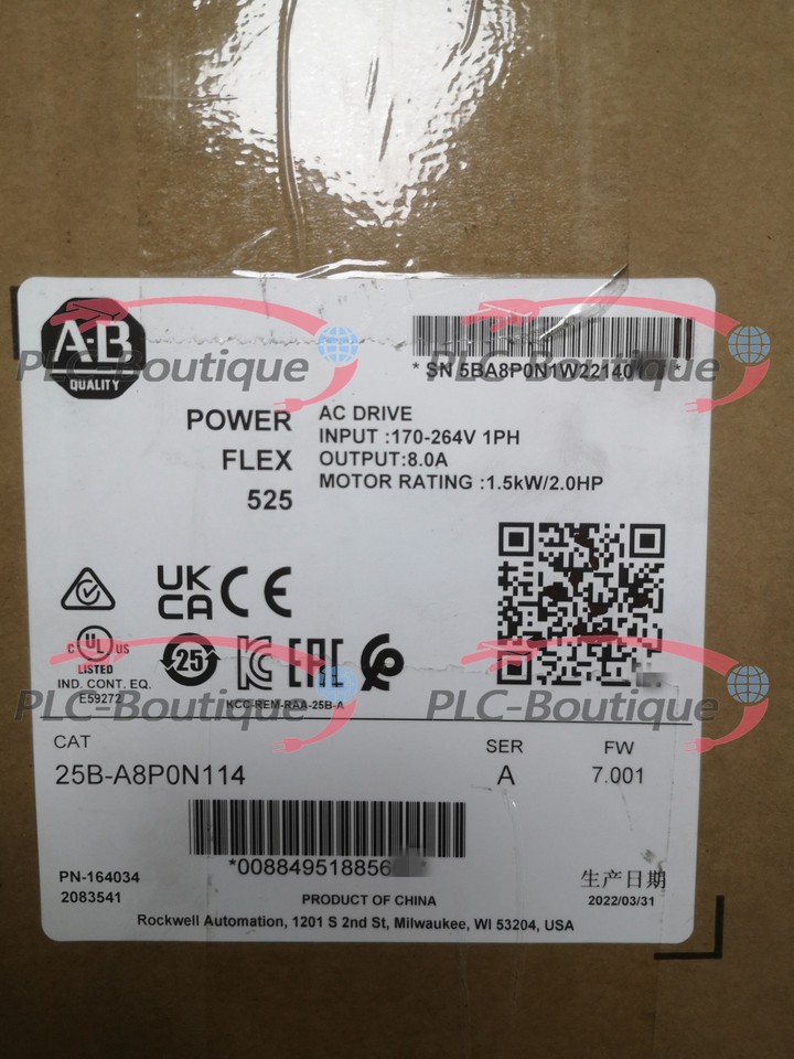 A-B 25B-A8P0N114 525, 2HP 884951885660| eBay