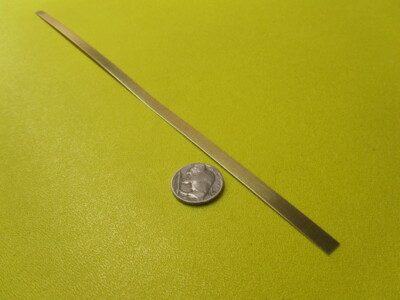 260 Brass Flat Bar .016" (+/- 0.002") Thick x 1/4" Wide x 1 Foot Length ...