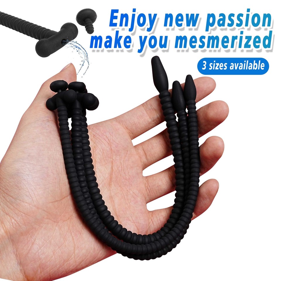 Male Insertion Penis Plug Expander Sounding Urethral Dilators Sex Toys ...