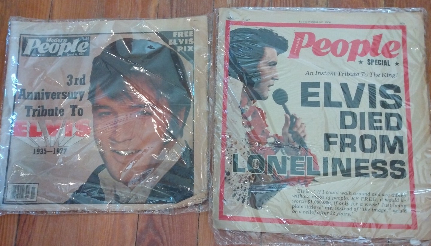 ELVIS PRESLEY 10 1970's Tabloid Newspapers ~ ENQUIRER - STAR - GLOBE ...
