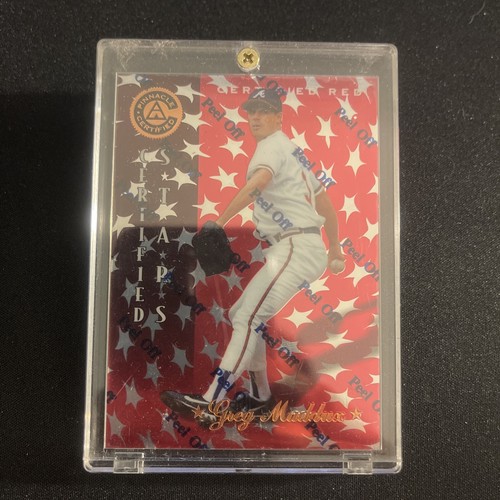 1997 pinnacle certified red Greg Maddux certified stars #143 | eBay