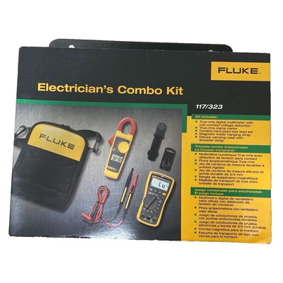 Fluke 117/323 Kit Multimeter and Clamp Meter Combo Kit | eBay