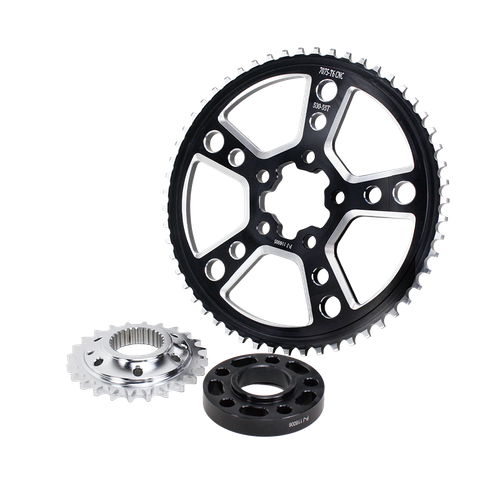 CNC 530 Chain Drive Conversion Sprocket Kit for Harley 07-08 Touring w ...