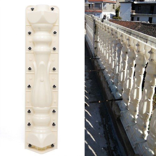 White 27.6 in Railing Mould Balustrade Mold Column Suitable For ...