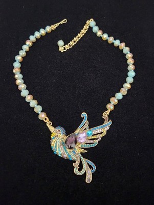* SALE * Heidi Daus Inspired Bird In Flight Necklace Hummingbird | eBay