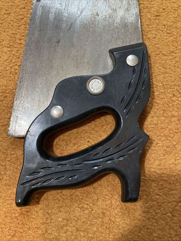 vintage Craftsman 26" hand saw hollow ground old tool | eBay