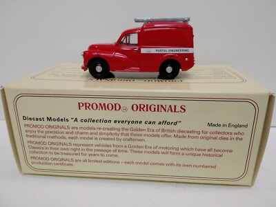 PROMOD CORGI TOYS MORRIS MINOR VAN "POSTAL ENGINEERING" with roof ...