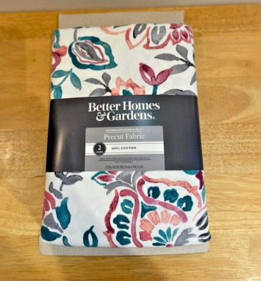 Better Homes & Garden Watercolor Jacobean Multi Precut Fabric 72 x45x 0 ...