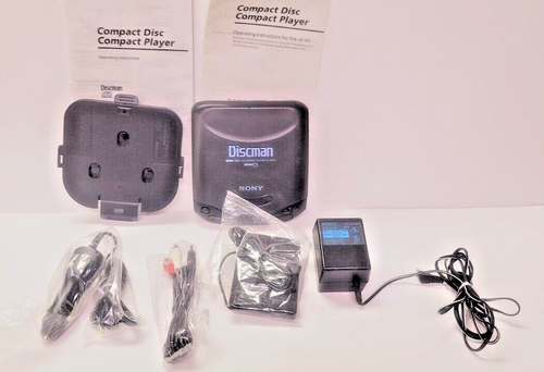 SONY Discman Model D-142CK W/CD Projects Cables & Car Adapter AC ...