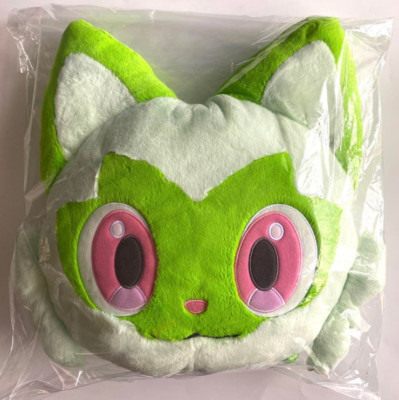 pokemon sprigatito face cushion Plush fluffy Comfy pikapika BOX 2024 | eBay