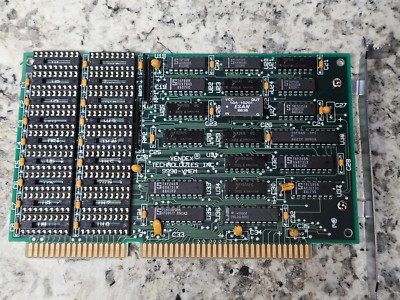 Retro Vintage Vendex Technologies ISA Extended Memory Ram Board 9990 ...