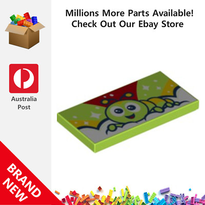 Genuine LEGO™ Lime 2 x 4 with Caterpillar Lime Red Tiles 87079 6270228 ...