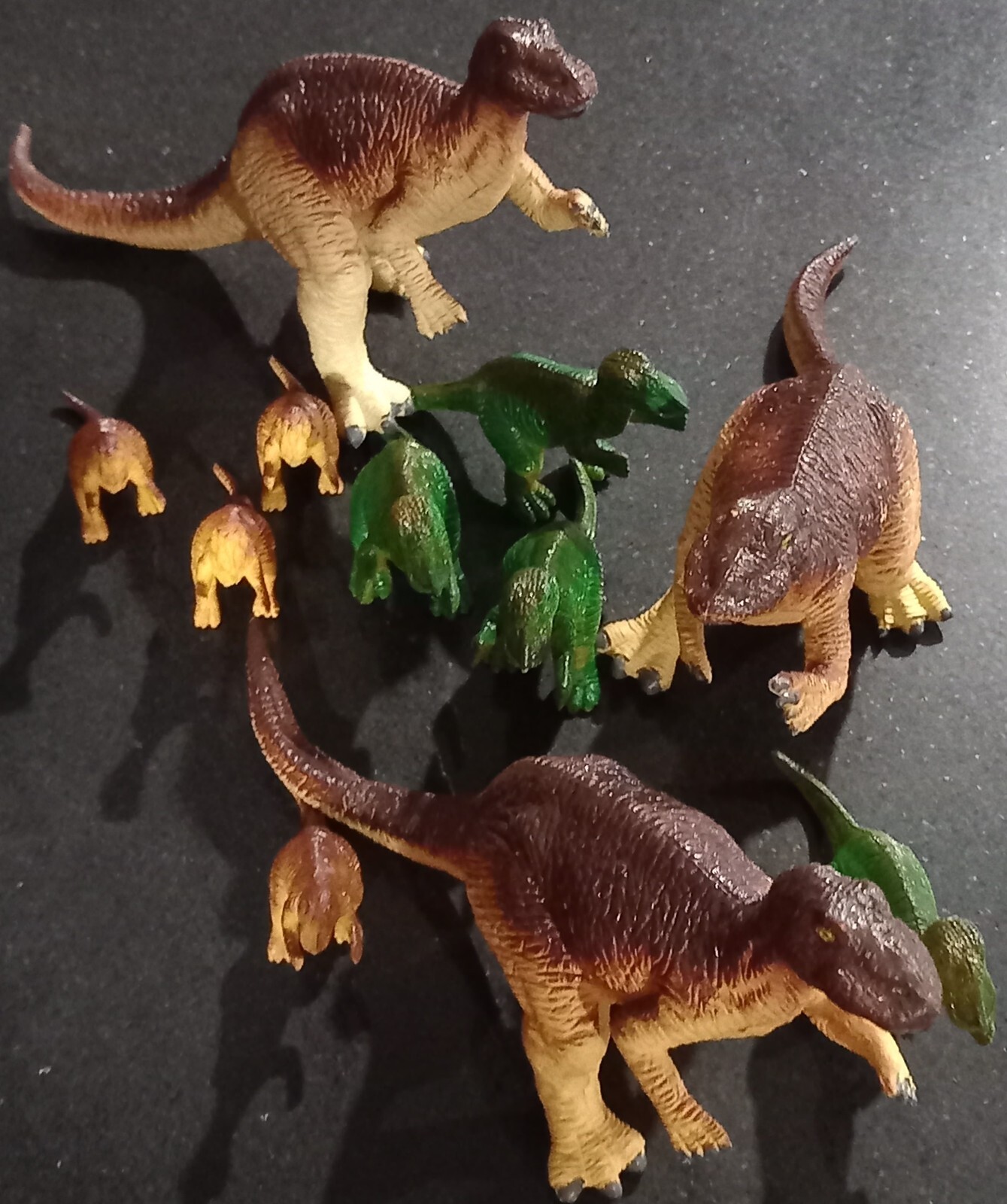 Dinosaur toys - Edmontosaurus 1992 - herd 11 units Education Play ...