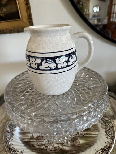 Dedham Pottery The Potting Shed Bunny Pitcher Vintage 6 inches Tall | eBay