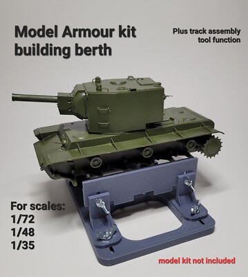 Model tank kit building berth and track tool 1/48 1/72 1/35 Armour jig ...