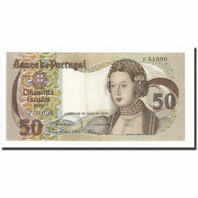 [#560151] Banknote, Portugal, 50 Escudos, 1968, 1968-05-28, KM:174a, AU ...