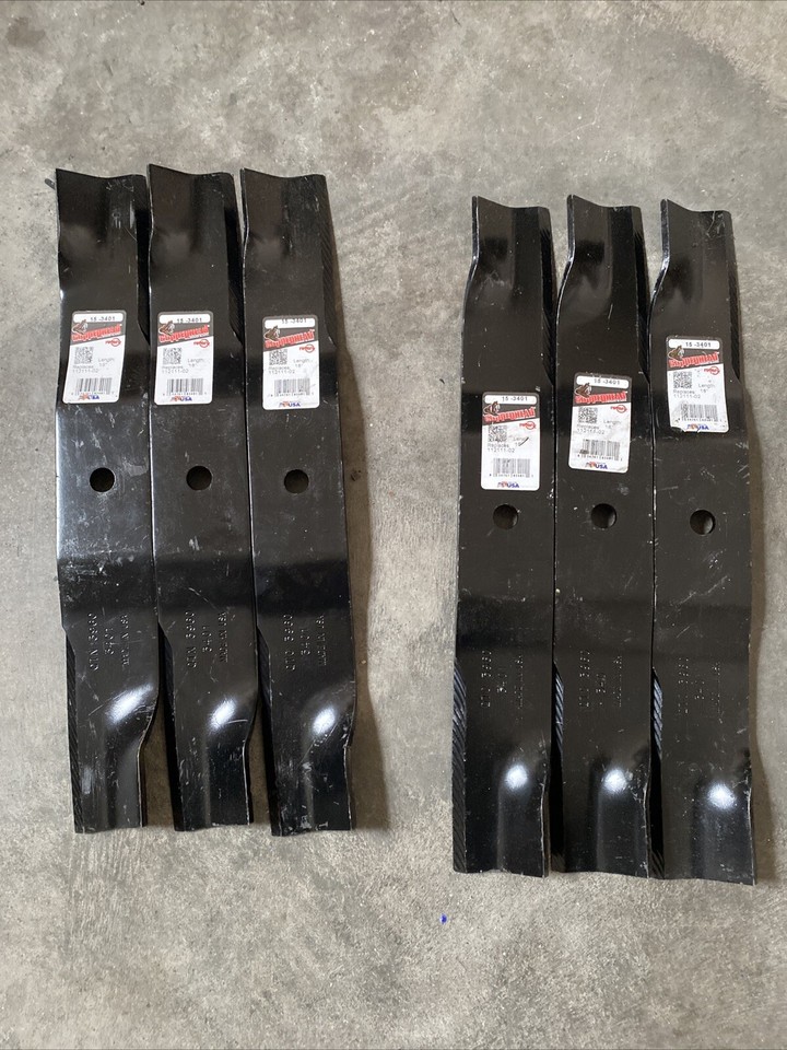 3 Pack - 18" x 5/8" Rotary Copperhead 15-3401 Mower Blade fits Bobcat ...
