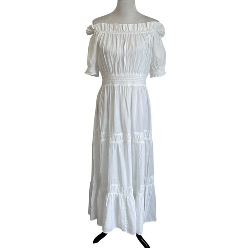 True Destinations Womens Tiered Off The Shoulder Midi Dress Size Large ...