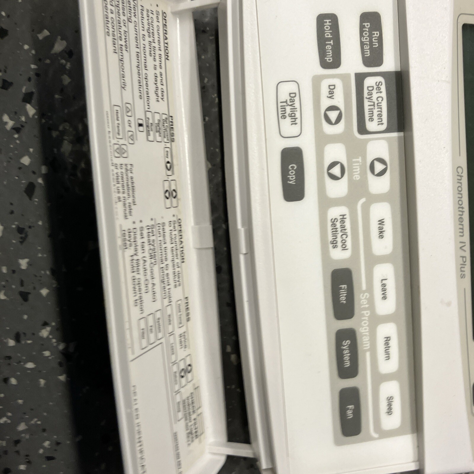 Honeywell Chronotherm IV plus Deluxe Programmable Thermostat T8602D2018 ...