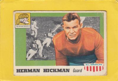 1955 Topps All American #1 Herman Hickman G/VG Good/Very Good RC Rookie ...