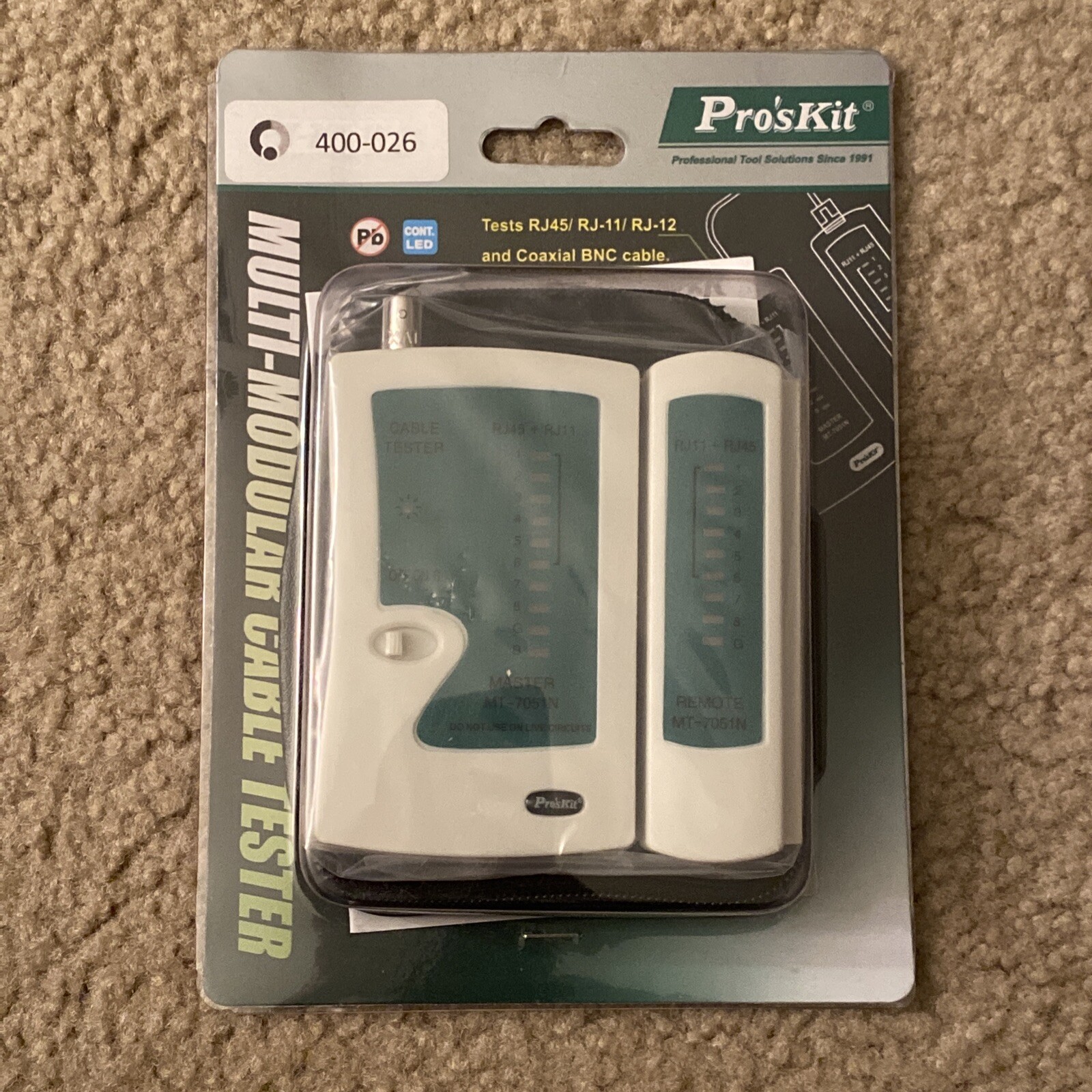 Eclipse 400-026 Pro's Kit CAT 5 Tester 8 LED with Remote 617293009087| eBay