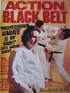 RARE 9/75 ACTION BLACK BELT MIKE STAPLES AARON BANKS KARATE KUNG FU ...