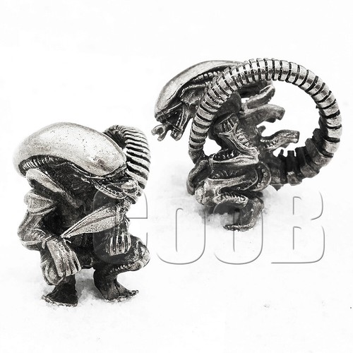EDC Silver Paracord Bead Beads ALIEN PREDATOR for Knife Lanyard ...
