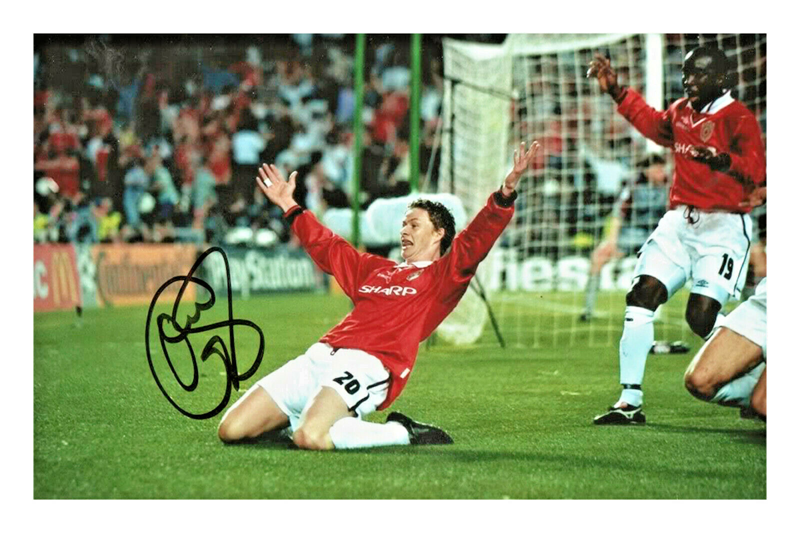 Ole Gunnar Solskjaer Signed A4 Autograph Photo Print Manchester United ...