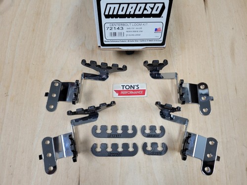 Moroso Spark Plug Wire Holder 72143 Centerbolt Loom Kit 7-9mm Black 87 ...