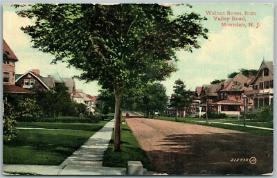 MONTCLAIR NJ WALNUT STREET VALLEY ROAD 1913 ANTIQUE POSTCARD | eBay