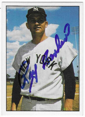 RAY BARKER 1981 TCMA AUTOGRAPHED SIGNED # 314 NEW YORK YANKEES DECEASED ...