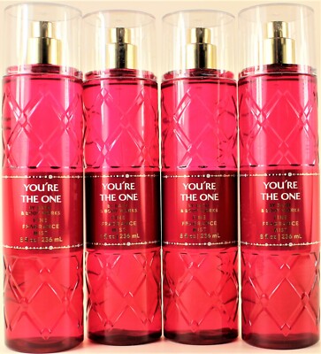 QTY 4 - Bath & Body Works YOURE THE ONE Fine Fragrance Body Mist Spray ...