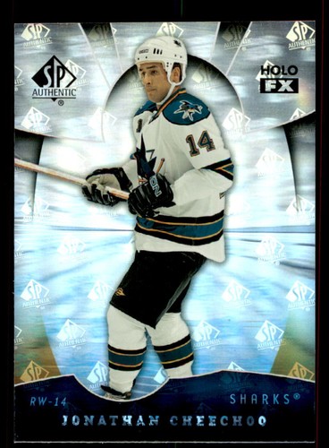 2008-09 SP Authentic Holoview FX #FX76 Jonathan Cheechoo San Jose ...