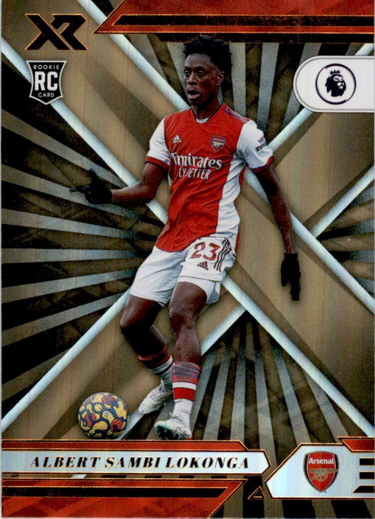 2021 Panini Chronicles XR Bronze Albert Sambi Lokonga Rookie Arsenal ...
