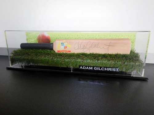 Signed Adam Gilchrist Cricket Australia Mini Bat - Proof COA | eBay ...