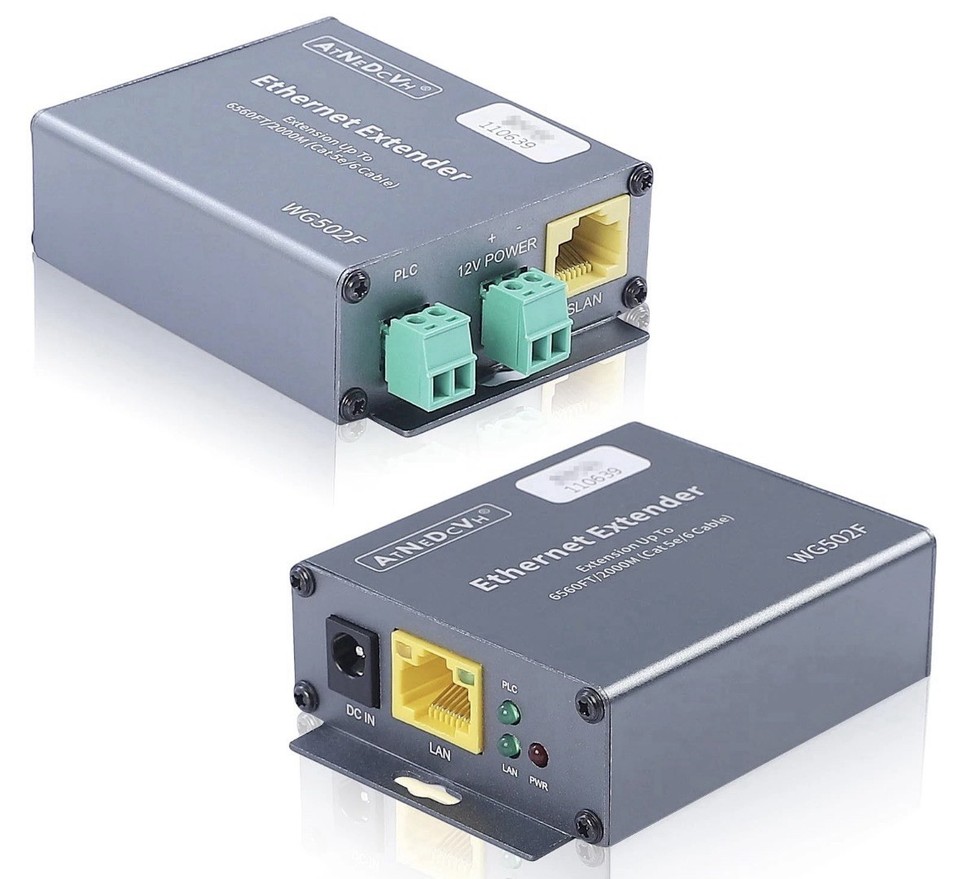 Ethernet Repeater Extender – RJ45 LAN Kit Over Cat5e/6/6e, Up to 6560 ...