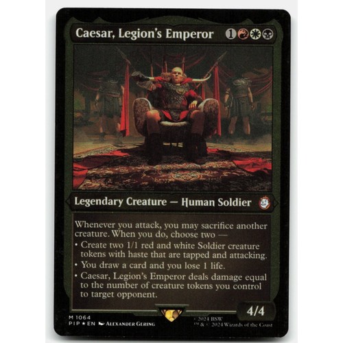 MTG Caesar, Legion's Emperor (Display Commander) - Thick Stock M ...