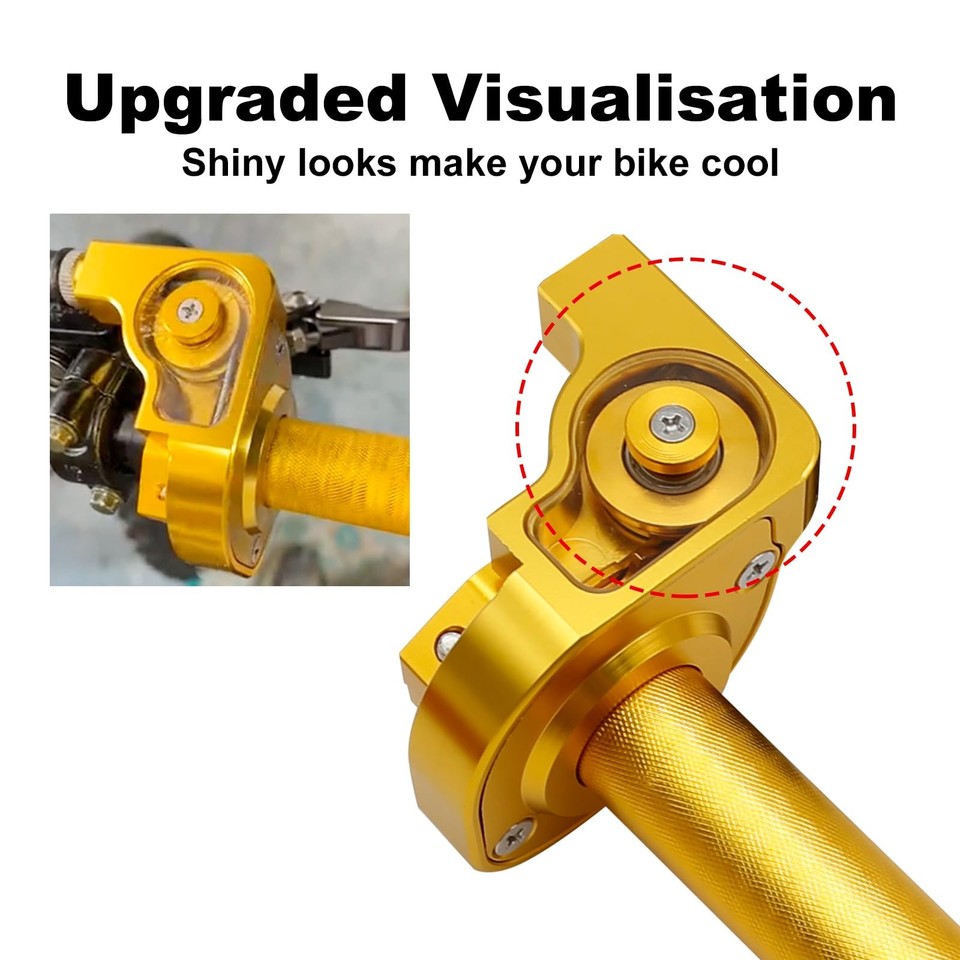 7/8'' 22MM Motorcycle Throttle Grip, CNC Aluminum Quick Twist Throttle ...