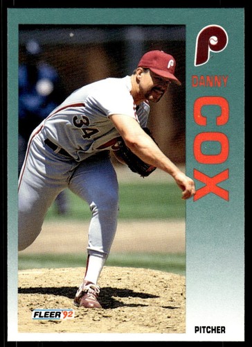 1992 Fleer Baseball Card Danny Cox Philadelphia Phillies #526 | eBay